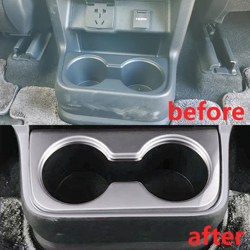 For 2021-2022 Toyota Sienna Silver Rear Center Armrest Box Cup Holder ...