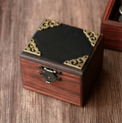 WALNUT VINTAGE SQUARE MUSIC BOX : ♫ BRAHMS LULLABY ♫ | eBay Australia