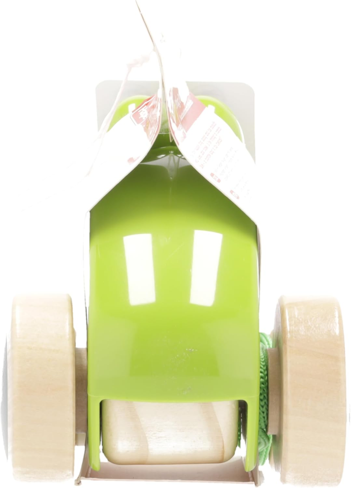 Frog Pull-Along | Wooden Frog Fly Eating Pull Toddler Toy, Bright ...