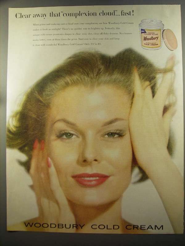 1959 Woodbury Cold Cream Ad - Complexion Cloud | eBay