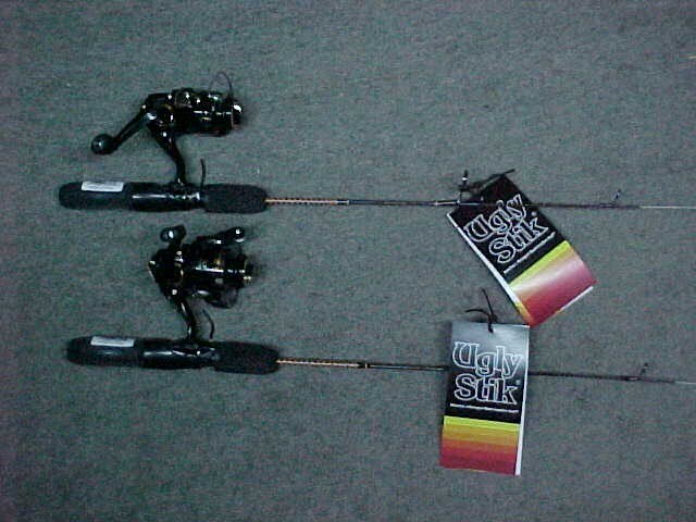 TWO NEW Shakespeare Ugly Stik Ice Fishing Spinning Combo 26" Light ...