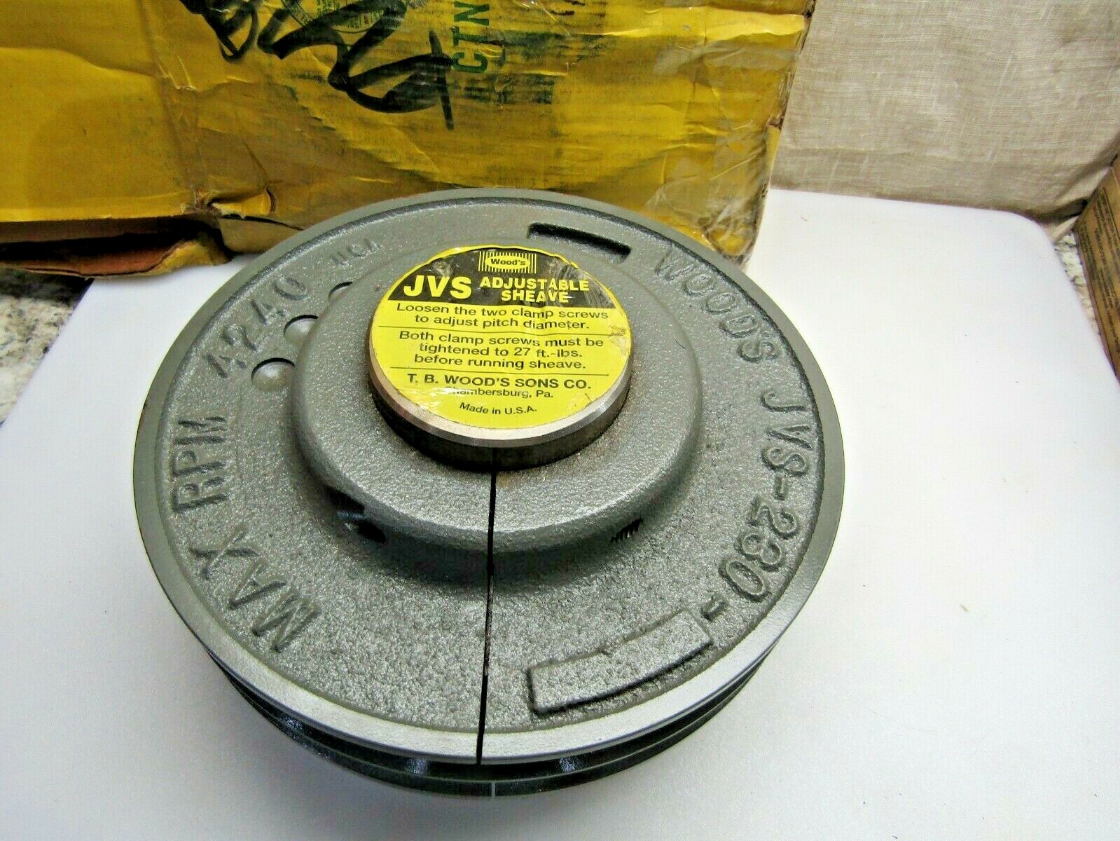 TB Wood's JVS2302158 JVS Adjustable Sheave Factory for sale online | eBay