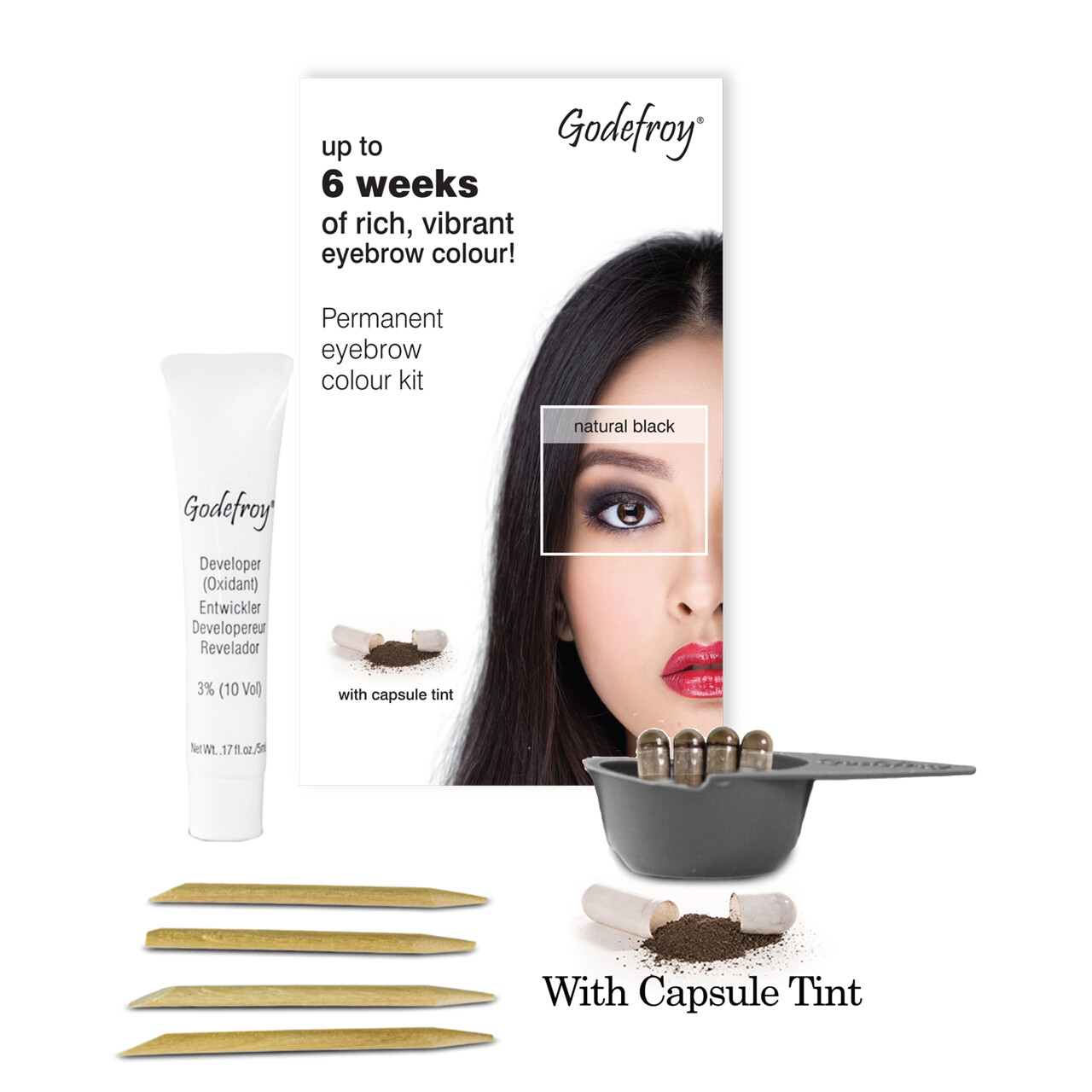 Godefroy Instant Eyebrow Tint - up to 6 weeks of rich, vibrant eyebrow ...