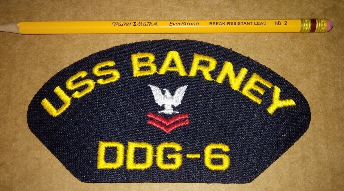 USS Barney DDG-6 with Petty Officer 2nd class patch. Never applied,new ...
