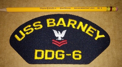 USS Barney DDG-6 with Petty Officer 2nd class patch. Never applied,new ...