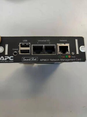APC AP9631 UPS Network Management Card 2 with Environmental Monitoring ...
