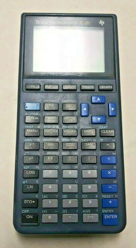 Texas Instruments TI-81 Graphing Calculator (Blue, 1991) | eBay