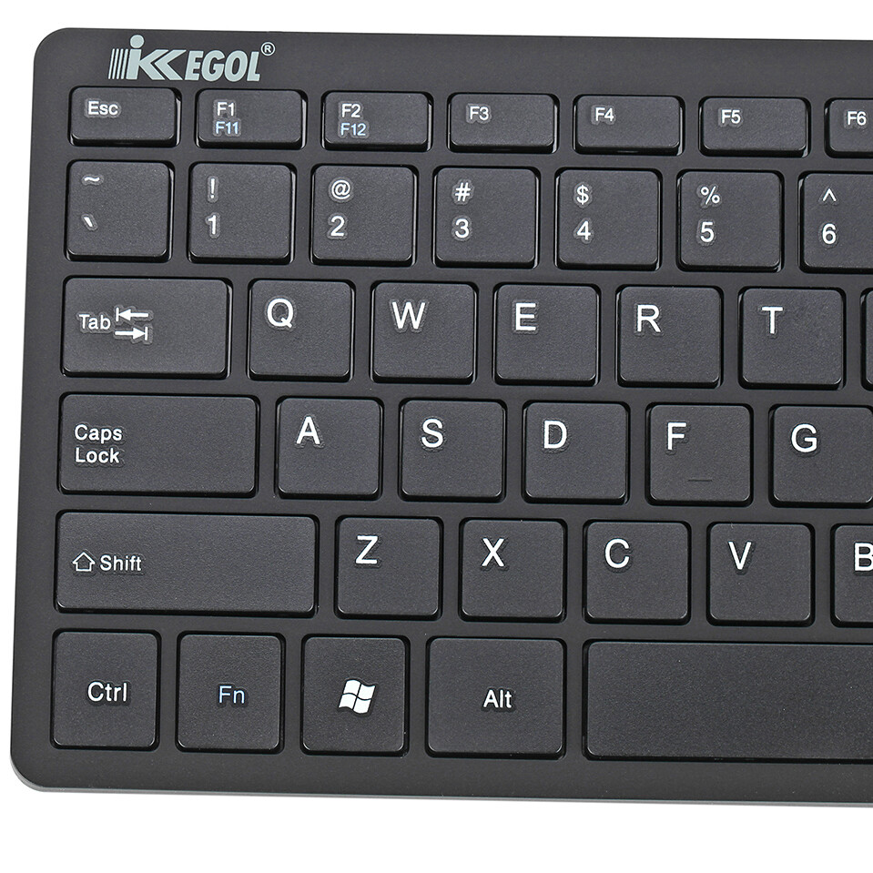 Black Mini Slim 78 Key USB Wired Compact Thin Keyboard for Desktop ...
