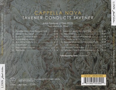 CAPPELLA NOVA / ALAN TAVENER TAVENER CONDUCTS TAVENER NEW CD ...