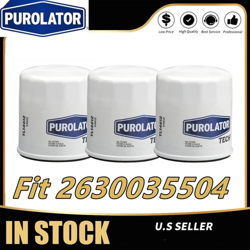 QTY 3 - Oil Filter - For HYUNDAI KIA Accent Elantra Sonata - 2630035504 ...