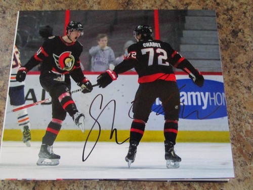 TIM STUTZLE THOMAS CHABOT DUAL SIGNED 8X10 MATTE PHOTO OTTAWA SENATORS ...