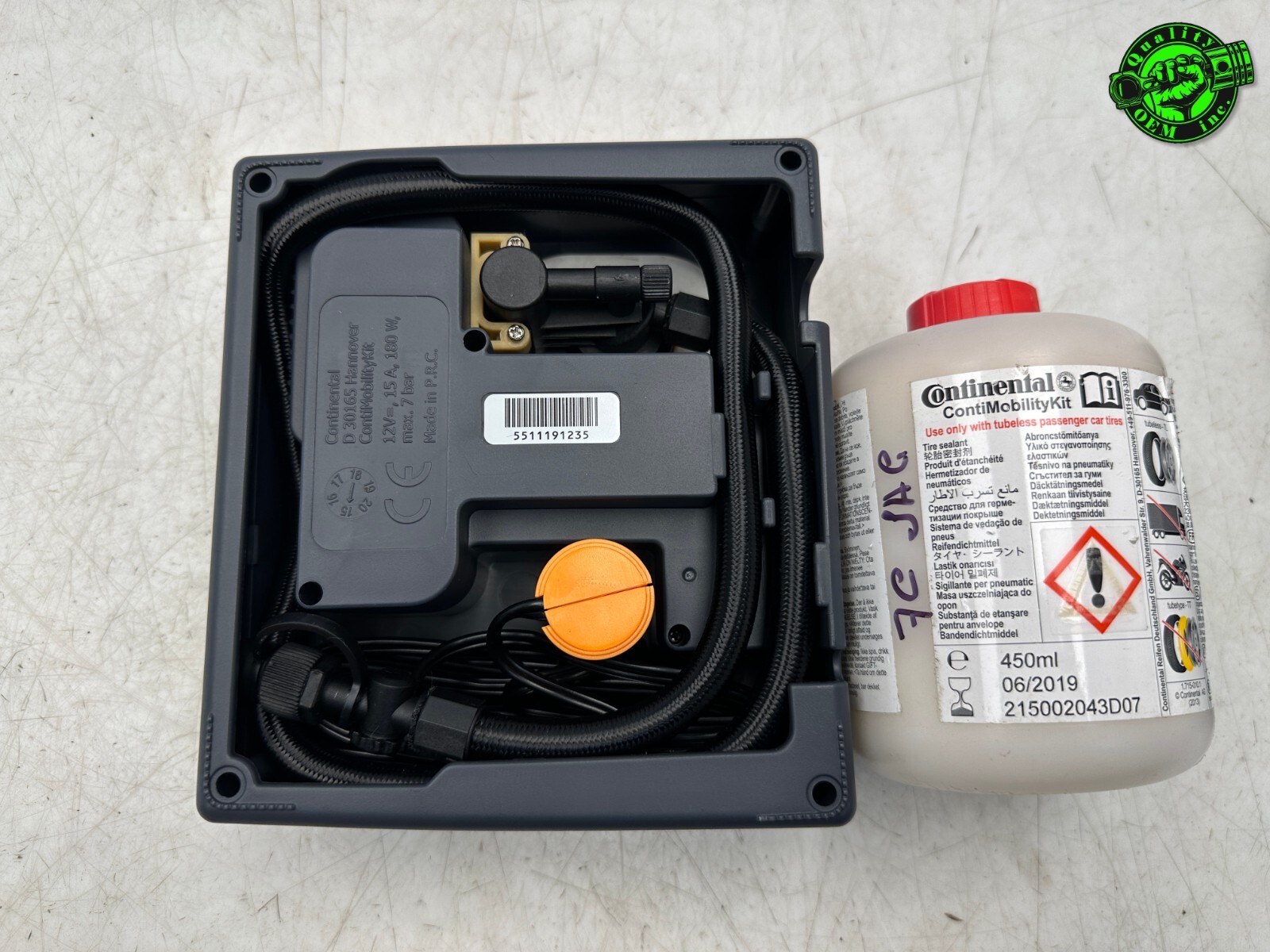 JAGUAR LAND RANGE ROVER EMERGENCY TIRE INFLATOR AIR COMPRESSOR ...