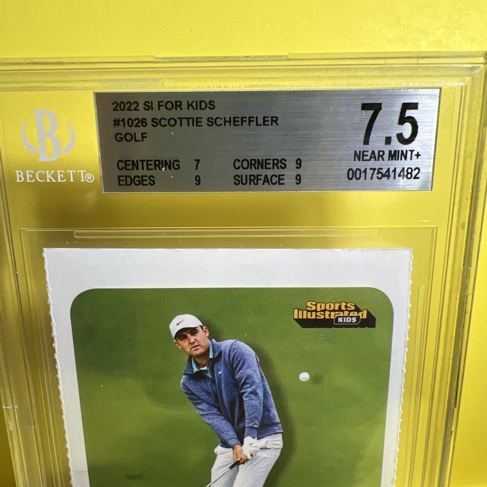 2022 SI for Kids Scottie Scheffler BGS 7.5 (3) Sub 9 Grades Highest On EBay | eBay