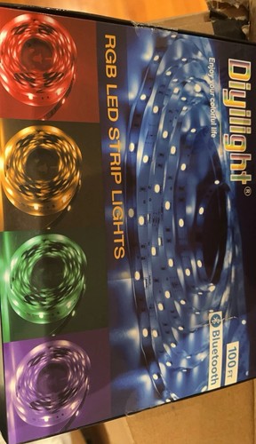 50 Ft LED Strip Lights, Smart Light with App Remote Control, RGB LED 1 ...