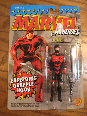 Marvel Super Heroes -Daredevil Action Figure with Exploding Grapple Hook - 1994 | eBay