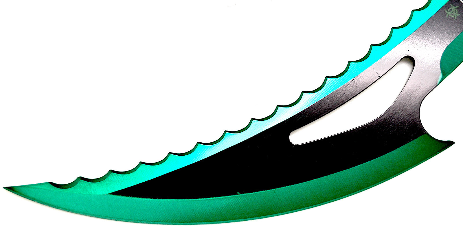 24" NEW! Green ZOMBIE Killer Biohazard Tactical MACHETE KNIFE Knives ...