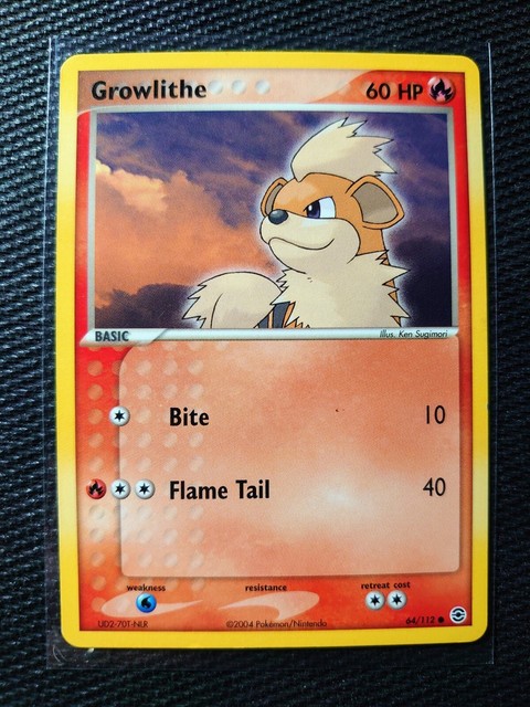 Pokémon TCG Growlithe EX FireRed & LeafGreen 64 Regular Common for sale ...