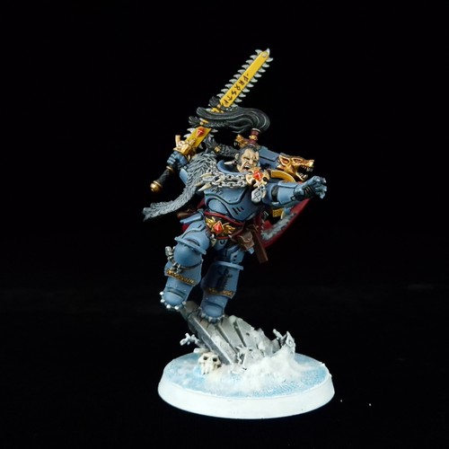 Warhammer 40k Space Wolves Ragnar Blackmane Painted Space Marines Games ...