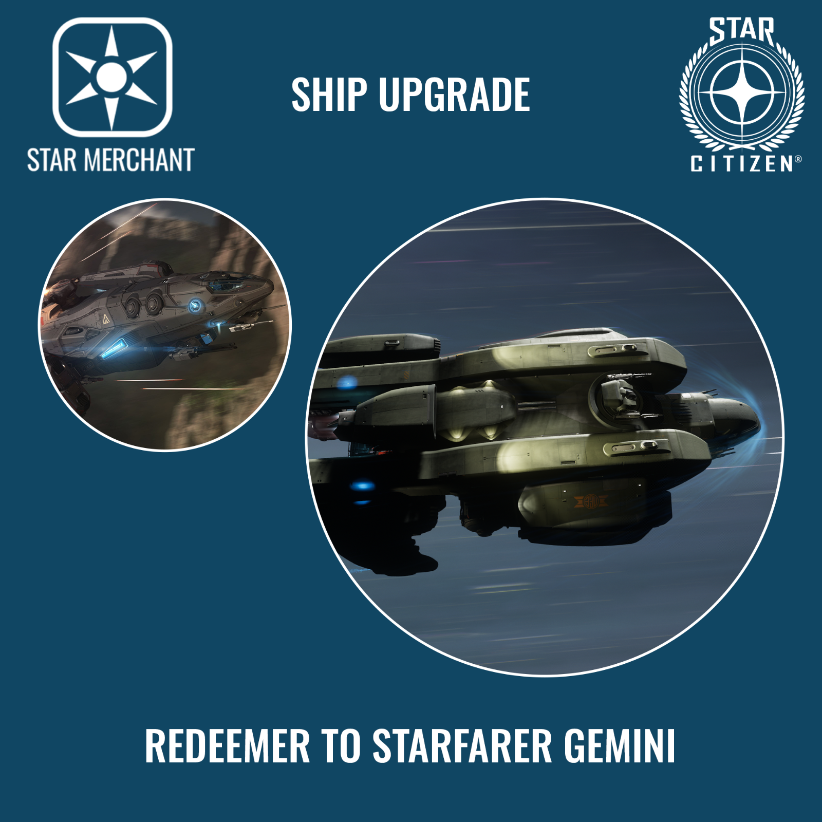 STAR CITIZEN - UPGRADE - REDEEMER TO STARFARER GEMINI | eBay