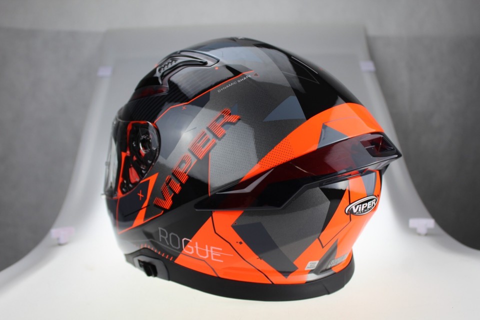 VIPER RSV95 FULL FACE ACU GOLD DUAL VISOR MOTORCYCLE HELMET ROGUE ...