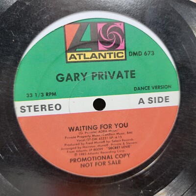Gary Private Waiting For You 12" Vinyl Record Single | eBay