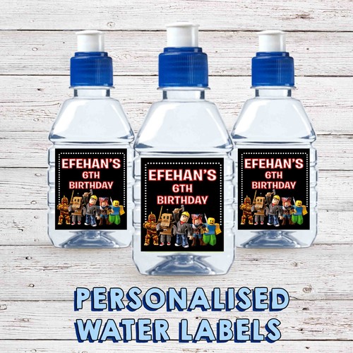 DIGITAL or Printable ROBLOX POP TOP Water Bottle Label Birthday Party ...
