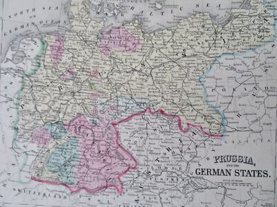 German Confederation Prussia Bavaria Hanover Baden Württemberg 1870 ...
