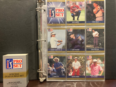 1990 Pro Set PGA Tour Cards -- complete Special Inaugural Set of 100 ...
