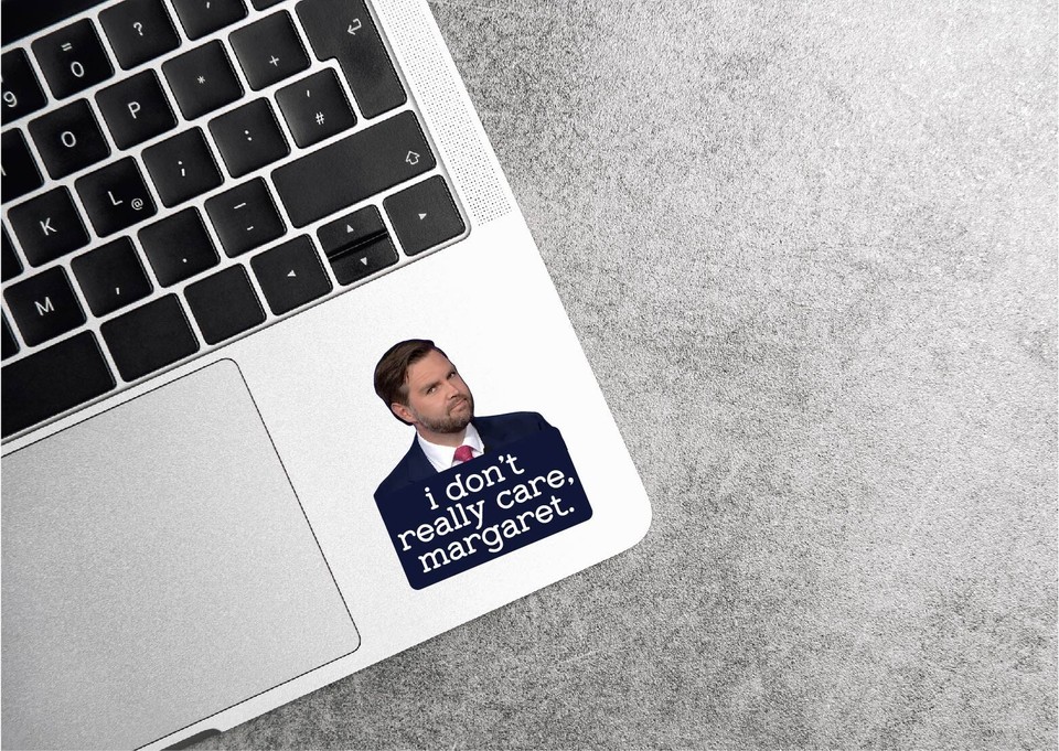 i don't really care, margaret Decal Sticker JD Vance VP USA MAGA ...