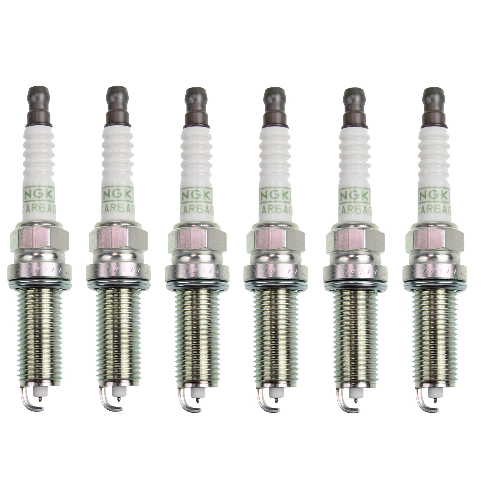 NGK Set of 6 Spark Plugs (G-Power Platinum) (Pre-Gap 0.039) 94297 ...