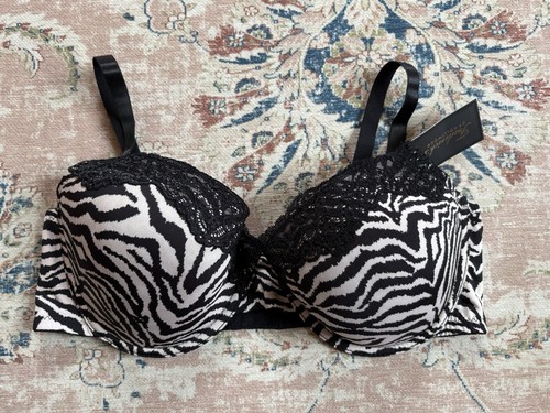 Frederick’s of Hollywood Cherie Contour Cup Printed & Lace Bra 40D NWT ...