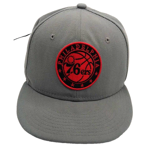New Era 59Fifty Mens Fitted Cap Hat Size 7 1/4 Gray Philadelphia 76ers ...