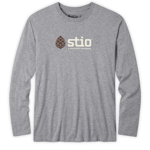 Stio Gray Logo Graphic Tee Long Sleeve Sz Medium Hiking Outdoors ...