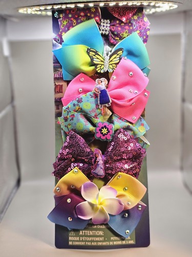 Disney Encanto Hair Bow Set - 6-Pack Colorful Glitter Bows - Claire's ...