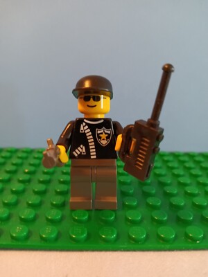 Lego Policeman Minifigure With Zippered Jacket, Badge, Sunglasses, + | eBay