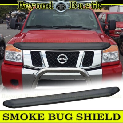 For 2004 2005-2015 Nissan Titan Armada SMOKE Bug Shield Deflector Hood ...