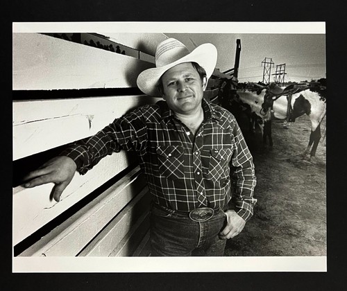 1989 Kansas City Rodeo Cowboy Ken Bledsoe Steer Wrestling Vintage Press ...