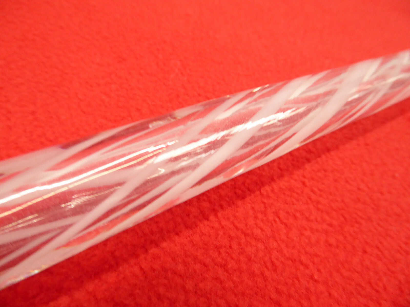 38" HOLLOW GLASS PARADE CANE / WALKING STICK | eBay