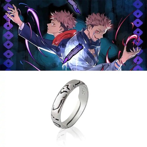 Anime Jujutsu Kaisen Ryomen Sukuna Adjustable Unisex Finger Rings ...