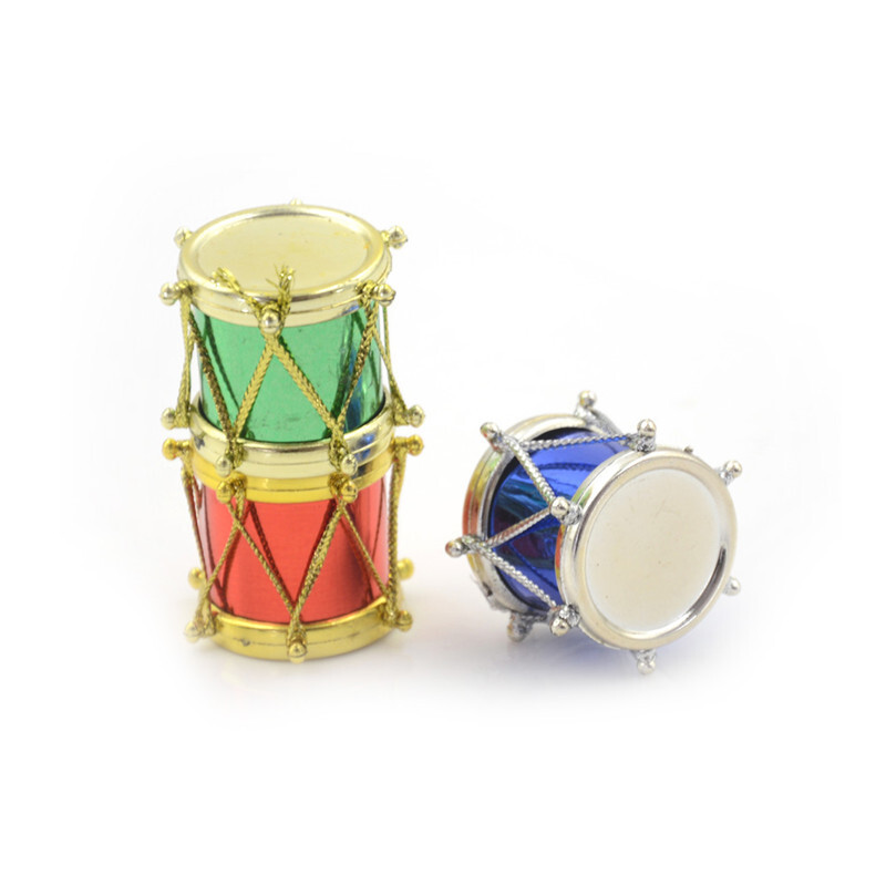 Doll Instrument Drum Musical Toy Children Kids Gift Mini Dollhouse ...