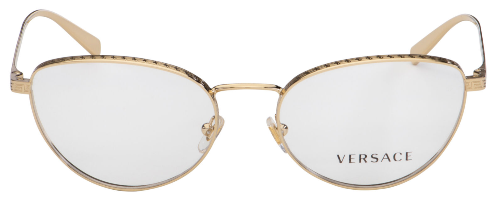 New Versace Reading Glasses VE Mod.1266 1252 54-17 140 Shiny Gold ...