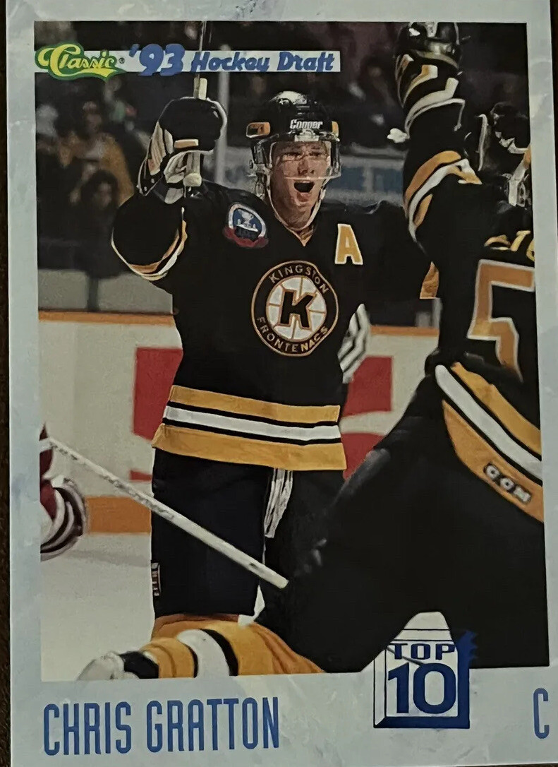 Chris Gratton 1993 Classic hockey draft card (#3 - Tampa Bay Lightning ...