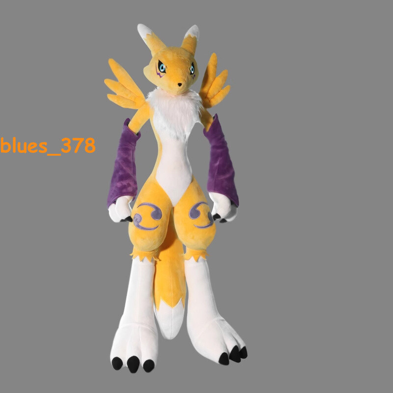 New 80cm Digimon Renamon Plush Doll Stuffed Dress Up Toy Pillow Digital ...