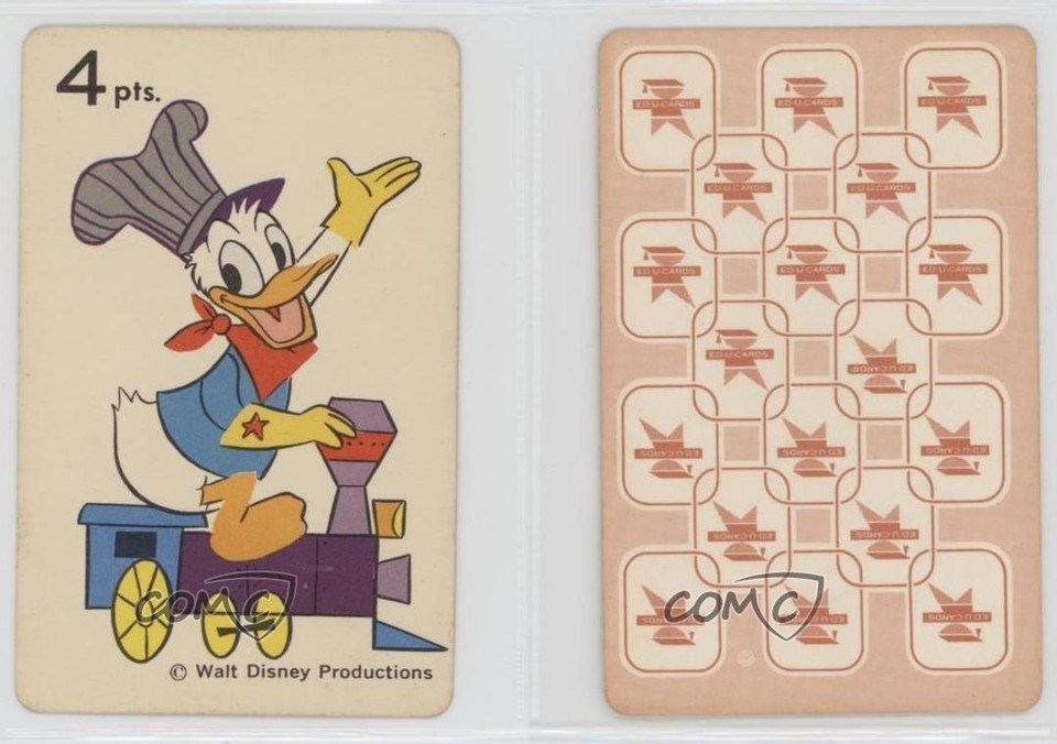 1968 Ed-U-Cards Donald Duck Card Game Donald Duck #4 0ad | eBay