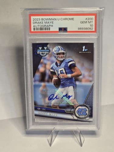 DRAKE MAYE 2023 Bowman U Chrome 1st Prospect Autograph Auto #200 PSA 10 ...