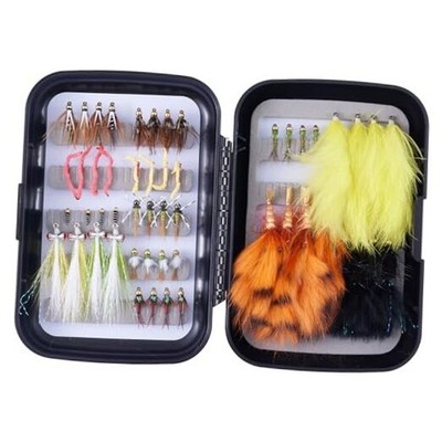 Fly Fishing Wet Flies for Trout Salmon 52pcs Nymphs & Streamers ...