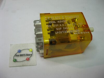 Relay CP-Clare GP3R231BD3000 3PDT 48VDC Coil 10A 120VAC 1/2-HP 240VAC ...