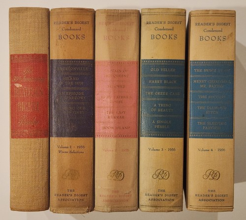Reader's Digest Condensed Books Volumes 1-4 1956 1st Editions + 30th ...