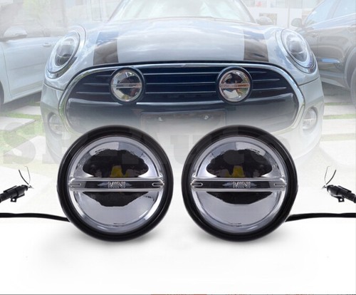 For BMW MINI R55 R56 R57 R58 R59 R60 LED DRL Fog Lights Daytime Running ...