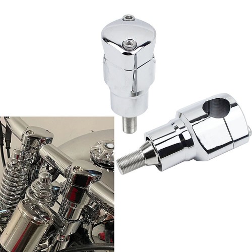 Chrome 2.5" Tall Handlebar Risers Kit for Harley Springer Softail FLSTS ...